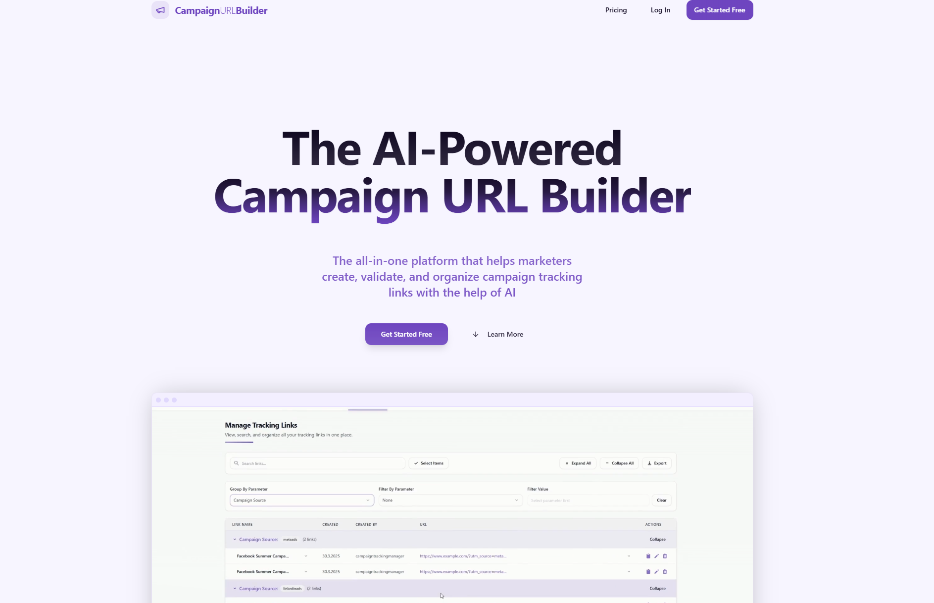 CampaignURLBuilder - AI-Powered URL Builder to track Campaigns